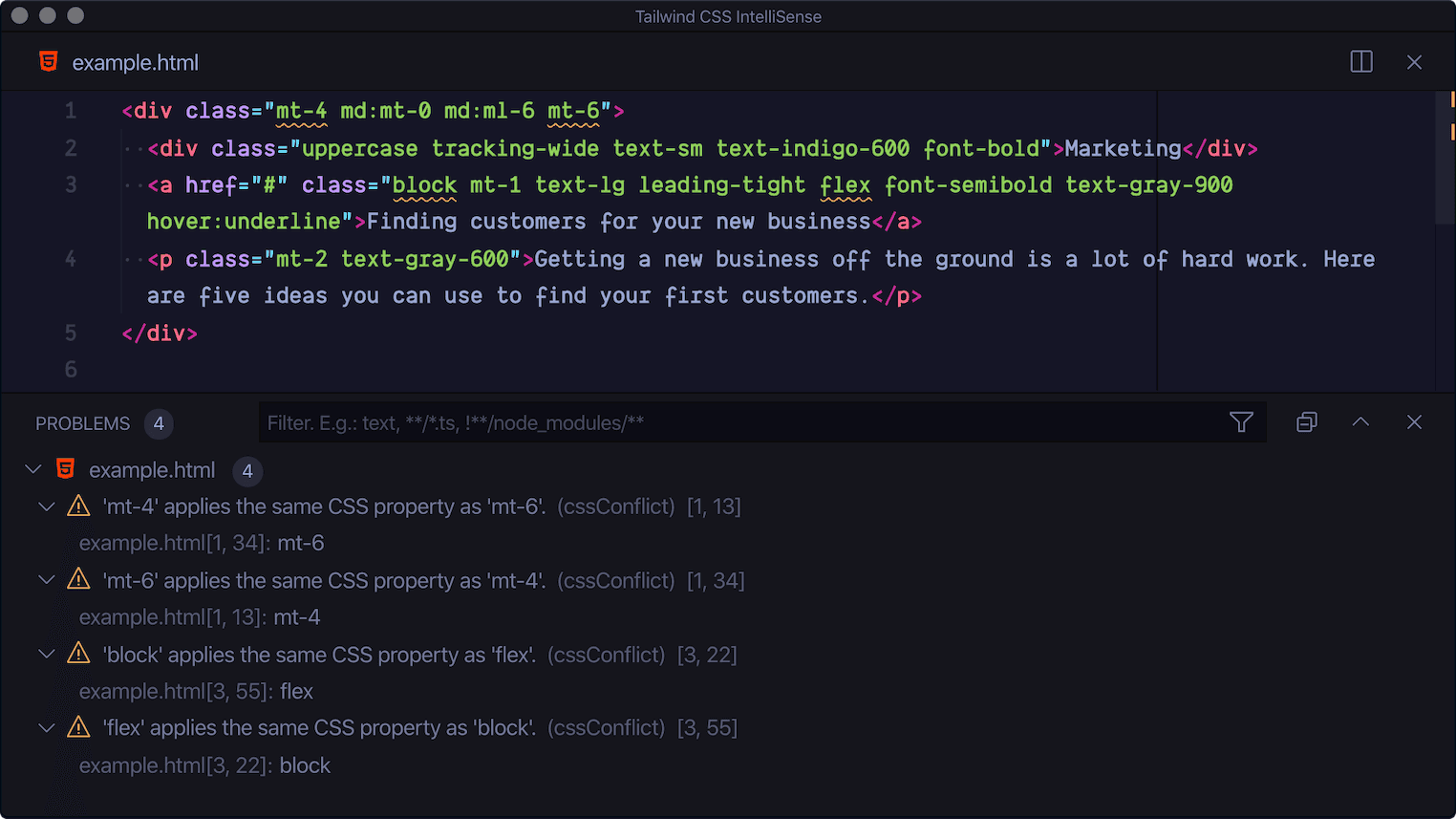 Introducing linting for Tailwind CSS IntelliSense - Tailwind CSS