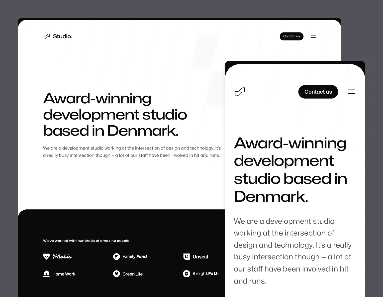 Meet Studio Our Beautiful New Agency Site Template Tailwind CSS