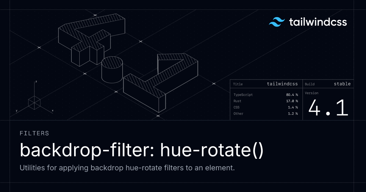 backdrop-filter: hue-rotate() - Filters - Tailwind CSS