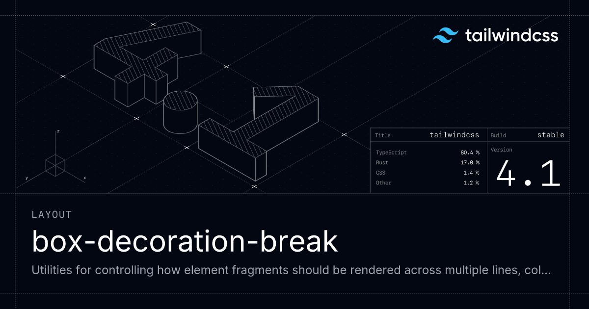 Box Decoration Break Layout Tailwind Css