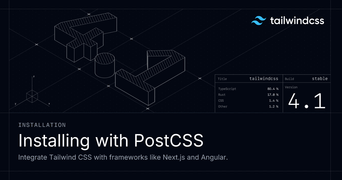Installing Tailwind CSS with PostCSS - Tailwind CSS Installing Tailwind CSS with PostCSS - Tailwind CSS